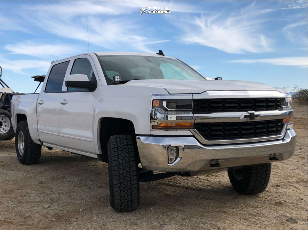 2017 Chevrolet Silverado 1500 Wheel Offset Slightly Aggressive Leveling ...