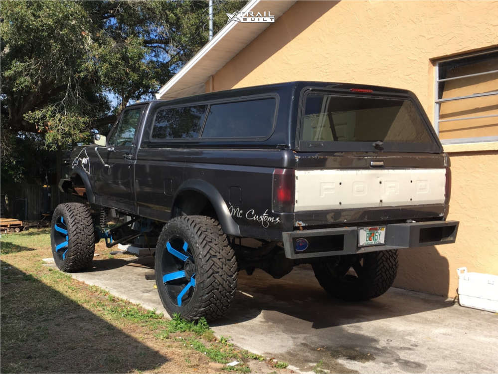 1990 Ford F-350 Wheel Offset Hella Stance >5" Lifted >12" | 821068 ...