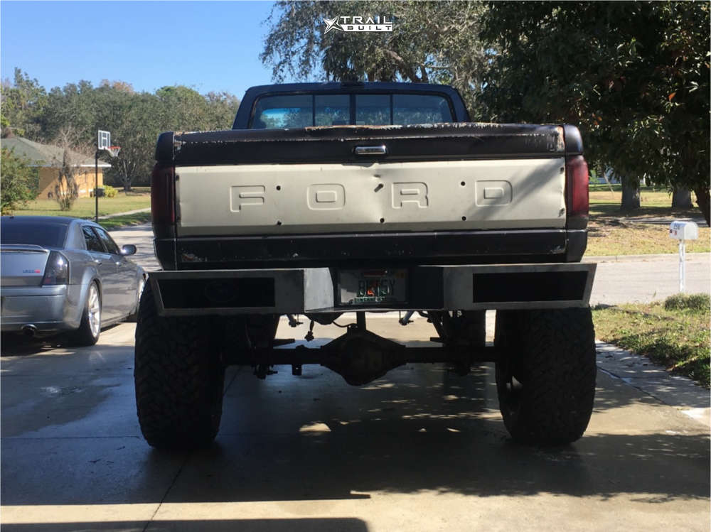 1990 Ford F-350 Wheel Offset Hella Stance >5" Lifted >12" | 821068 ...