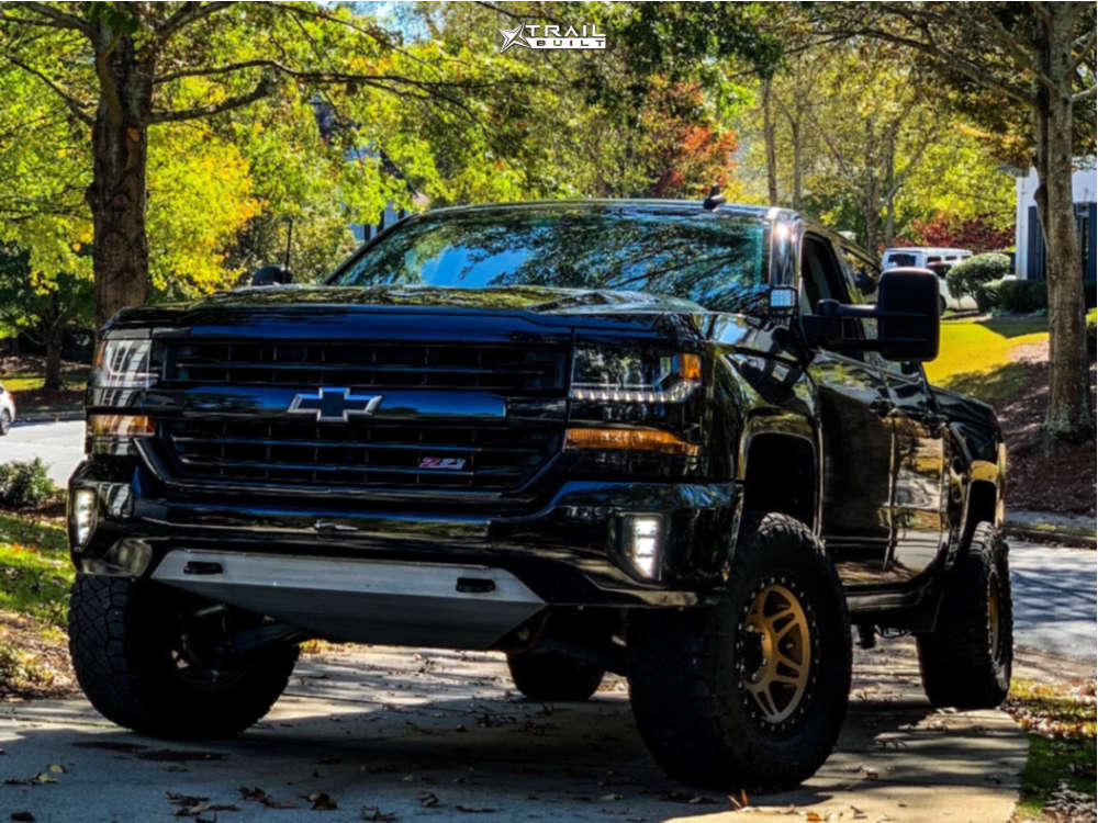 2017 Chevrolet Silverado 1500 Wheel Offset Aggressive > 1" Outside ...