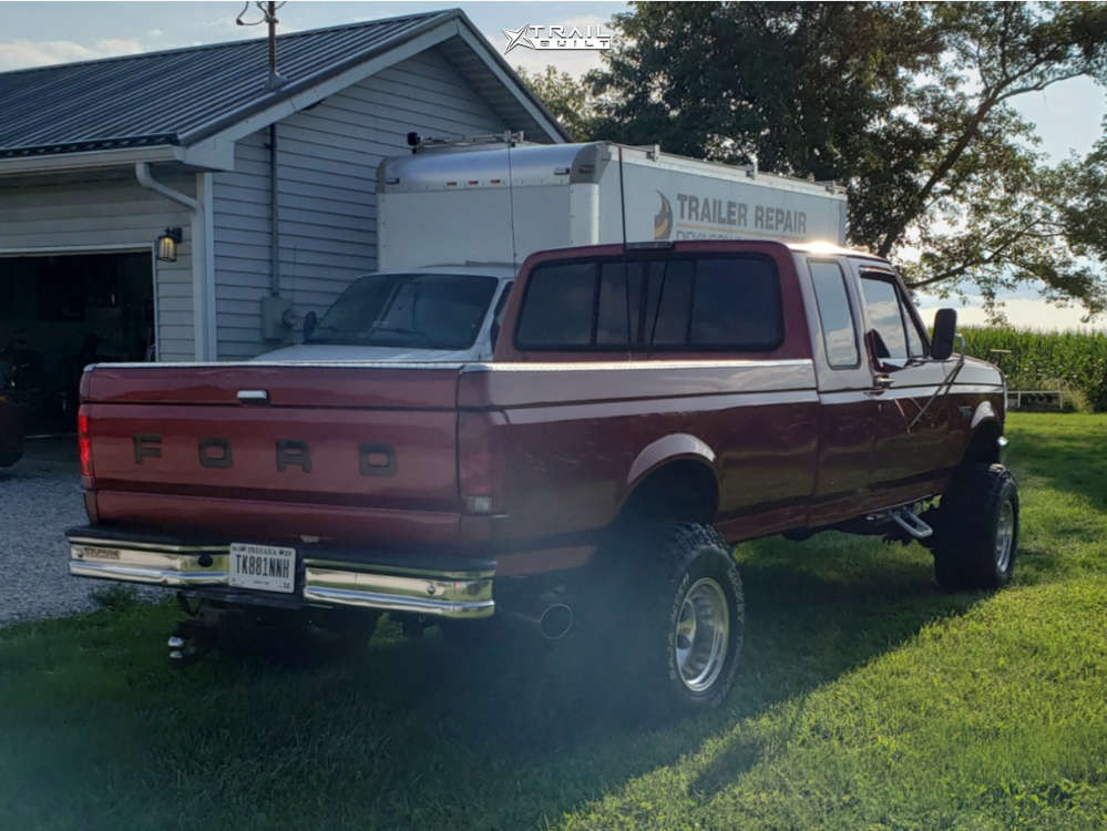 1995 Ford F-250 Wheel Offset Super Aggressive 3"-5" Suspension Lift 6 ...