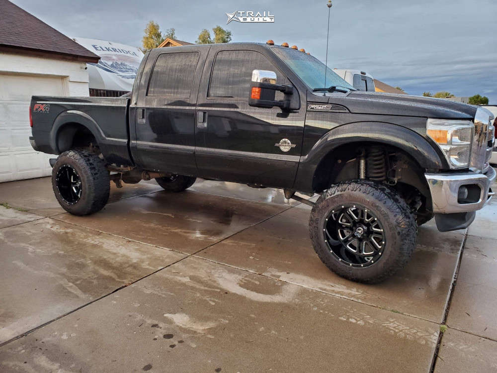 2012 Ford F-250 Super Duty Wheel Offset Aggressive > 1" Outside Fender ...