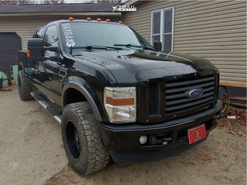 2008 Ford F-250 Super Duty Wheel Offset Aggressive > 1" Outside Fender ...