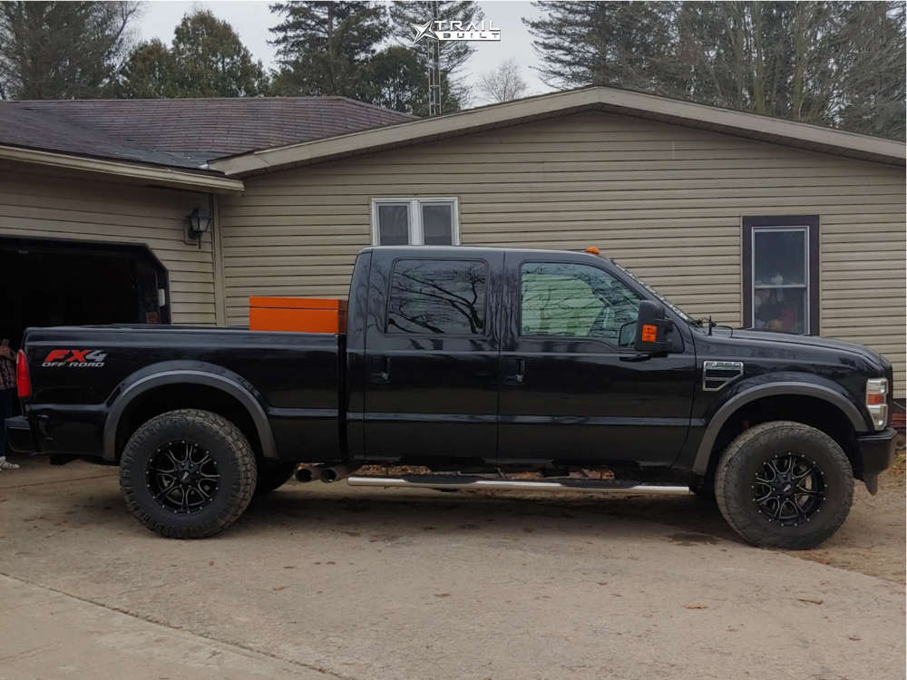 2008 Ford F-250 Super Duty Wheel Offset Aggressive > 1" Outside Fender ...