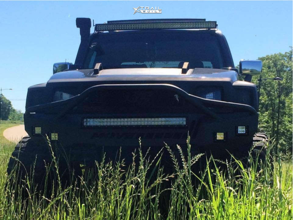 2009 HUMMER H3T Wheel Offset Super Aggressive 3"-5" Suspension Lift 12 ...