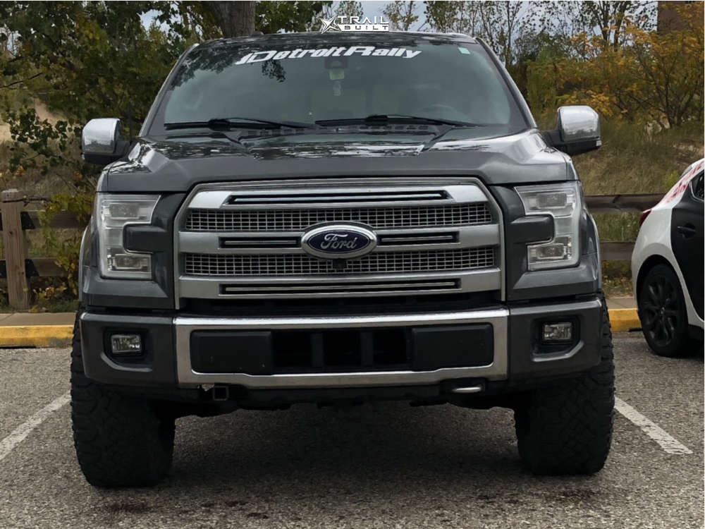 2015 Ford F-150 Wheel Offset Slightly Aggressive Leveling Kit | 835780 ...