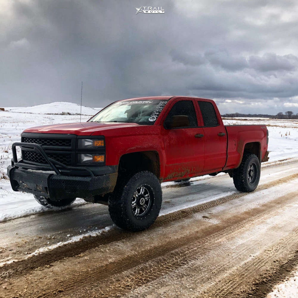 Chevy Silverado 2014 Lifted Red