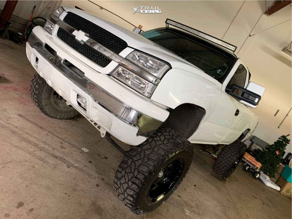 2003 Chevrolet Silverado 1500 Wheel Offset Hella Stance >5" Suspension ...
