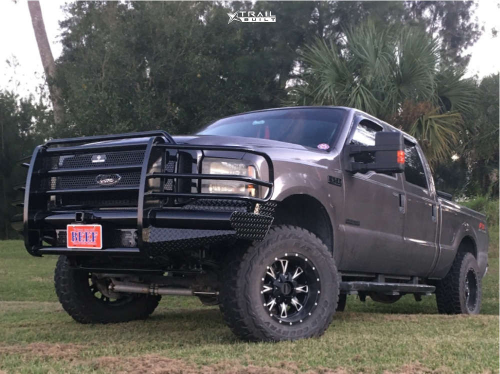 2004 Ford F-250 Super Duty Wheel Offset Aggressive > 1" Outside Fender ...