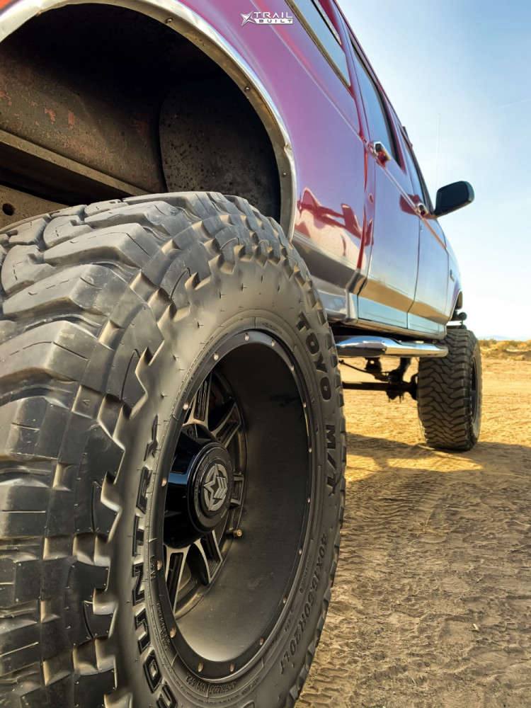 1996 Ford F-250 Wheel Offset Super Aggressive 3"-5" Suspension Lift 10 ...