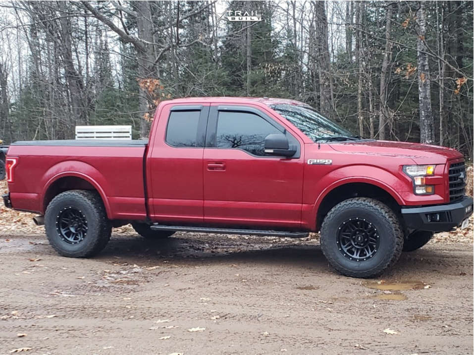 2015 Ford F-150 Wheel Offset Slightly Aggressive Leveling Kit | 857802 ...