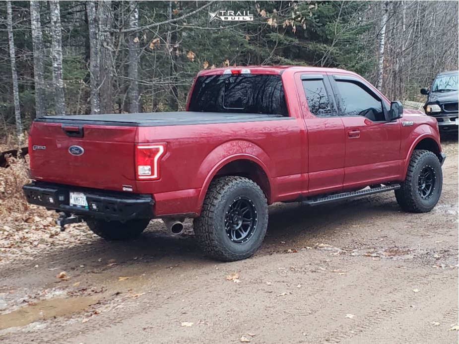 2015 Ford F-150 Wheel Offset Slightly Aggressive Leveling Kit | 857802 ...