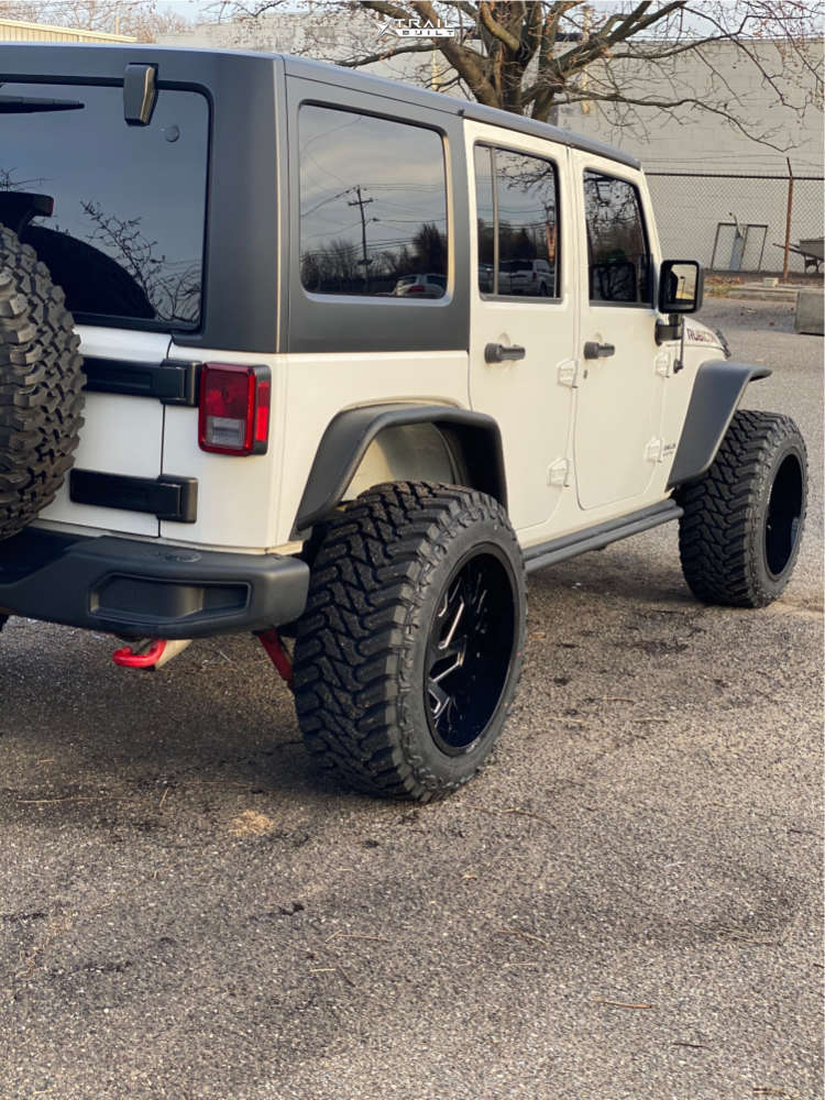 2017 Jeep Wrangler JK Wheel Offset Aggressive > 1" Outside Fender Stock ...