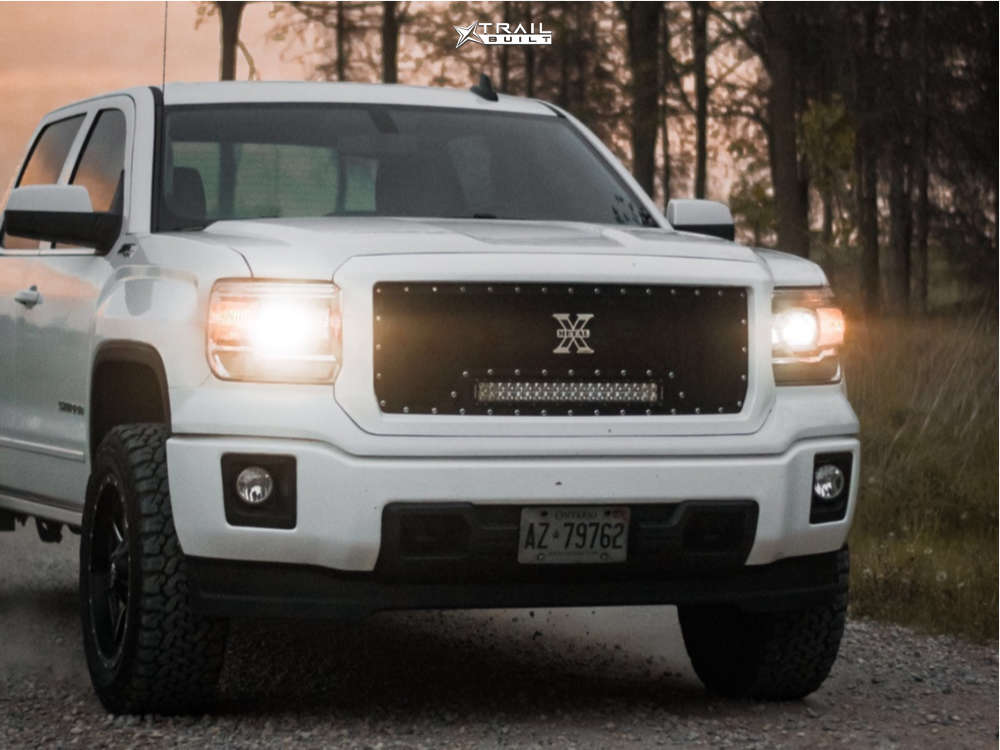 2015 GMC Sierra 1500 Wheel Offset Aggressive > 1" Outside Fender Stock ...