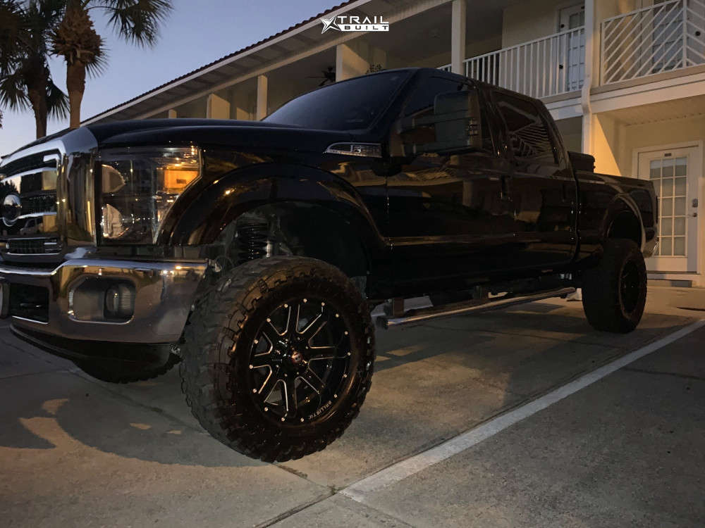2016 Ford F-250 Wheel Offset Aggressive > 1" Outside Fender Suspension ...