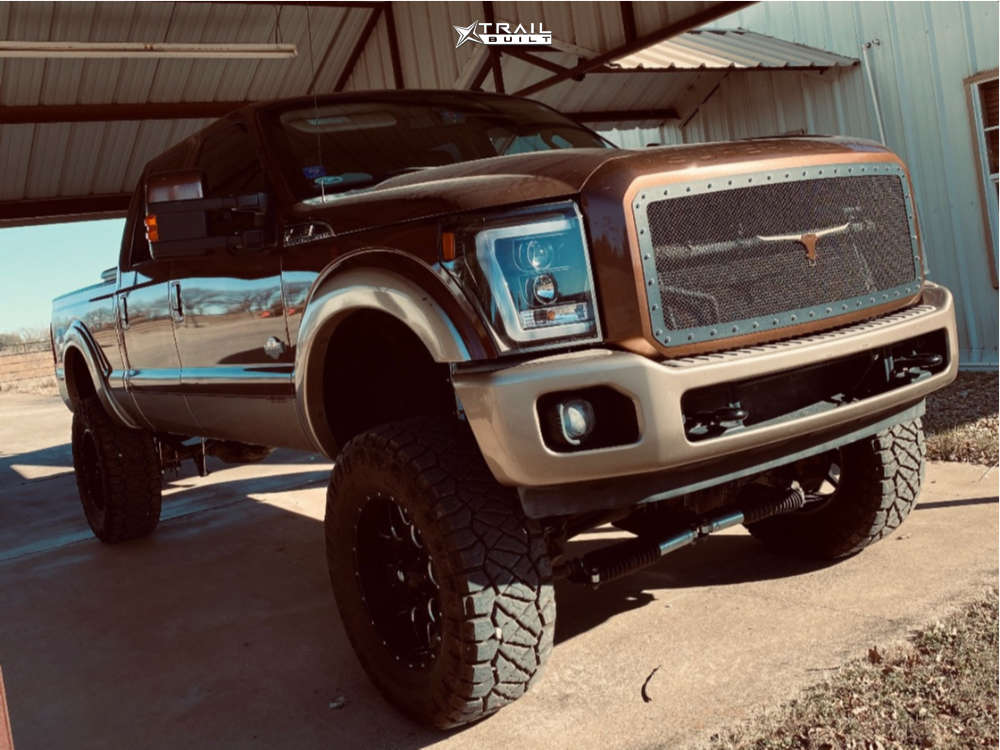 2011 Ford F-250 Super Duty Wheel Offset Aggressive > 1" Outside Fender ...