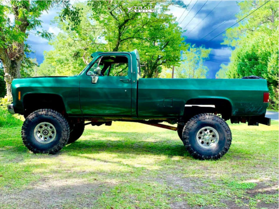 1977 Chevrolet K10 Pickup Wheel Offset Aggressive > 1" Outside Fender ...