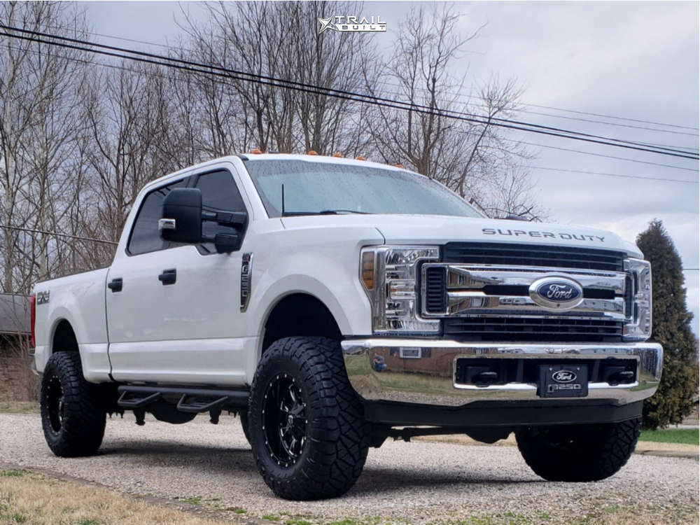 2018 Ford F-250 Super Duty Wheel Offset Aggressive > 1" Outside Fender ...