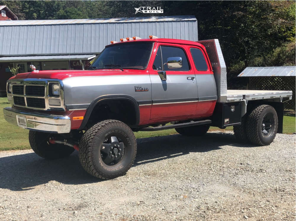 1993 Dodge W350 Wheel Offset Slightly Aggressive Suspension Lift 6 ...