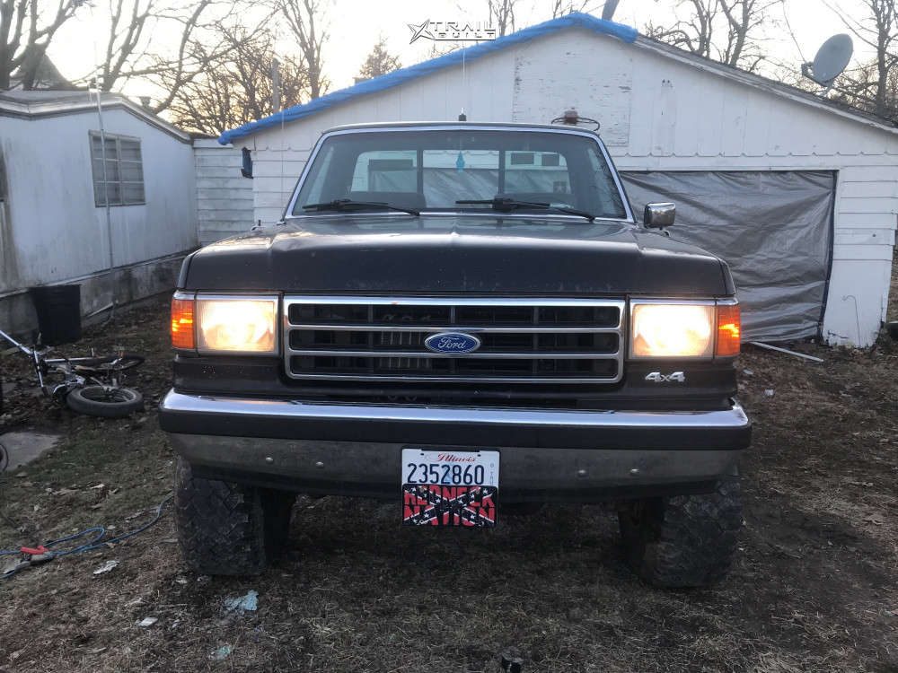 1990 Ford F-150 Wheel Offset Aggressive > 1" Outside Fender Suspension ...