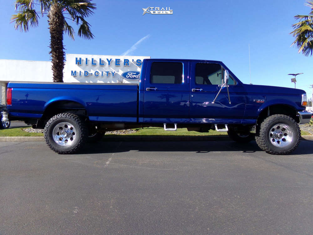 1997 Ford F-350 Wheel Offset Slightly Aggressive Leveling Kit | 940558 ...