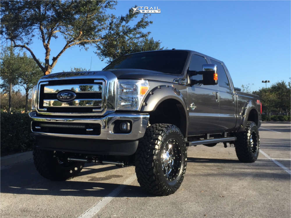 2016 Ford F-250 Super Duty Wheel Offset Aggressive > 1" Outside Fender ...