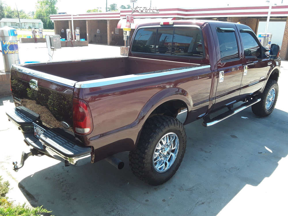 2006 Ford F-250 Super Duty Wheel Offset Nearly Flush Suspension Lift 4 ...