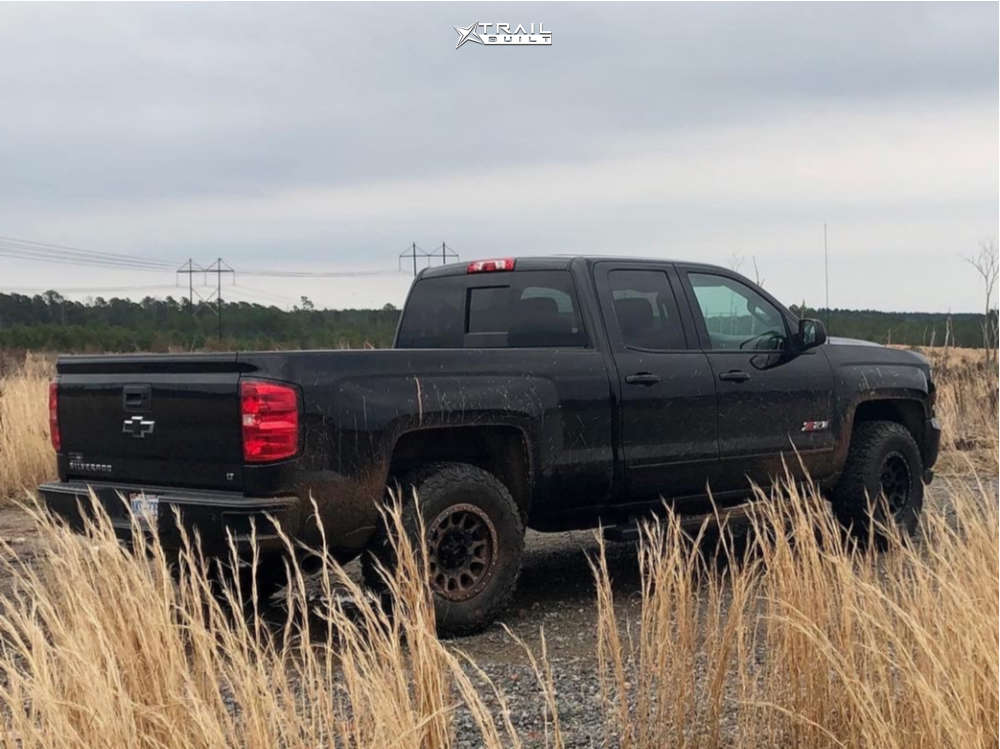 2018 Chevrolet Silverado 1500 Wheel Offset Slightly Aggressive Leveling ...
