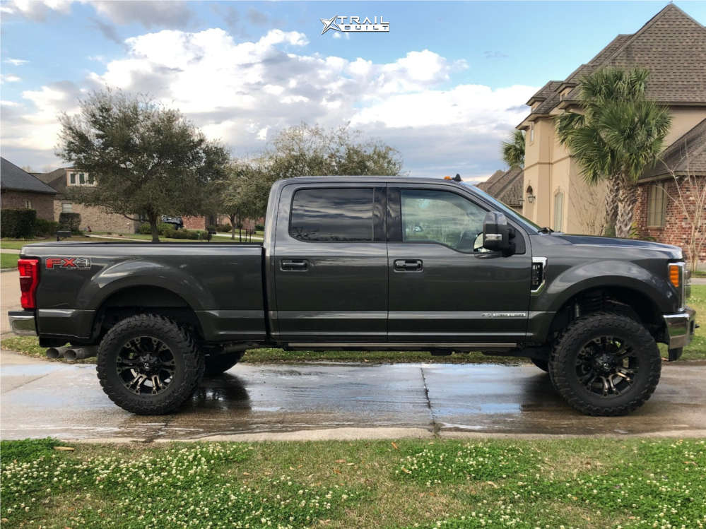 2022 F250 Leveling Kit Before And After