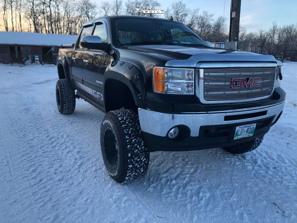 2013 GMC Sierra 1500 Wheel Offset Hella Stance >5" Suspension Lift 7.5 ...