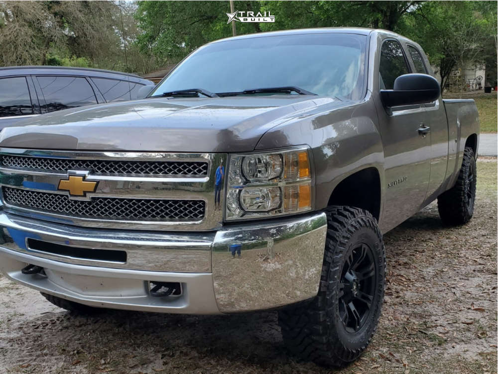 2013 Chevrolet Silverado 1500 Wheel Offset Slightly Aggressive Leveling ...