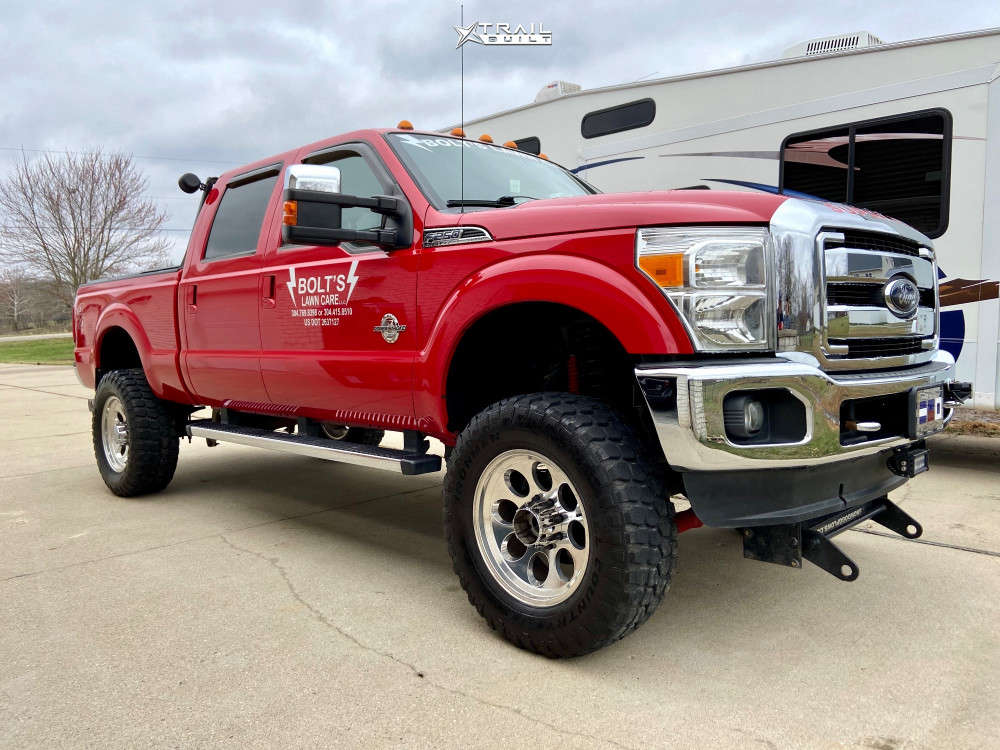 2012 Ford F-250 Super Duty Wheel Offset Aggressive > 1" Outside Fender ...