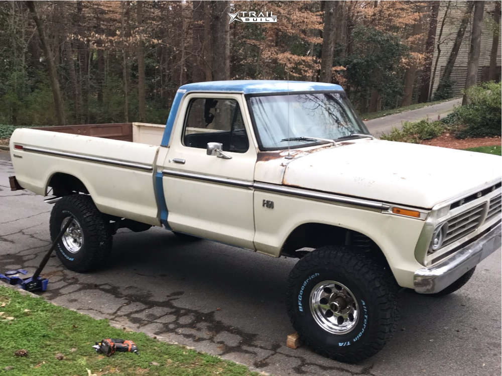 1976 Ford F-150 Wheel Offset Slightly Aggressive Suspension Lift 4 ...