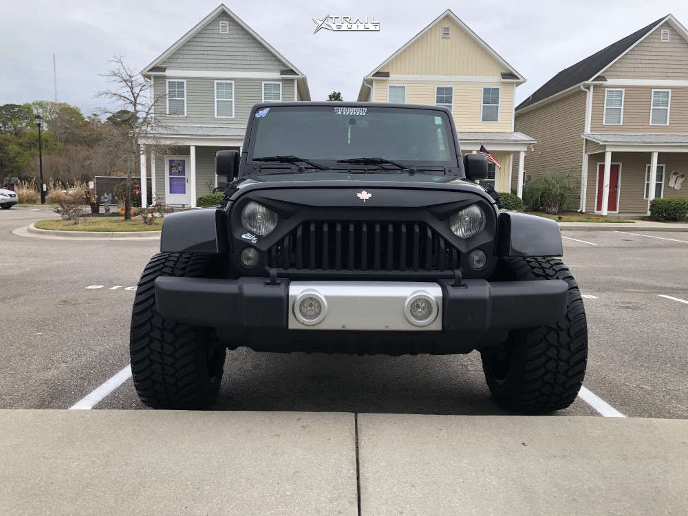 2015 Jeep Wrangler JK Wheel Offset Super Aggressive 3"-5" Leveling Kit ...