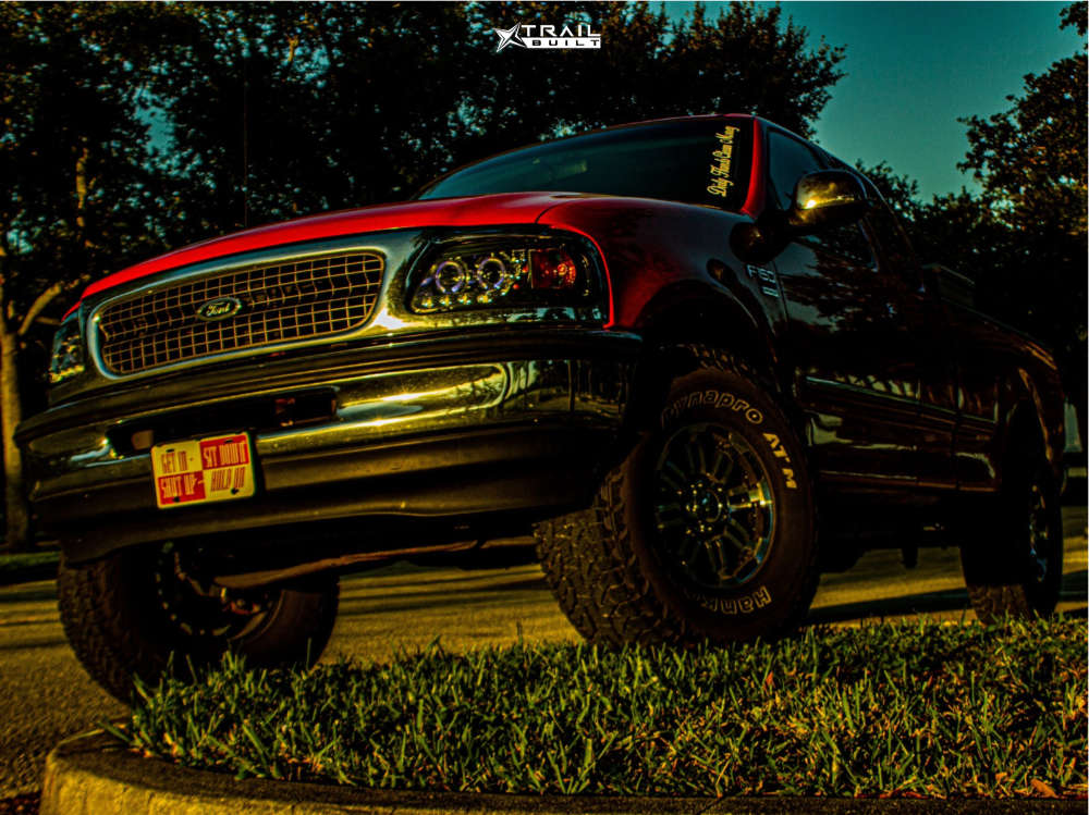 1998 Ford F-150 Wheel Offset Aggressive > 1" Outside Fender Suspension ...