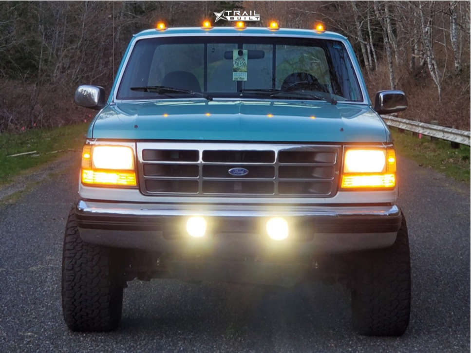 1995 Ford F-150 Wheel Offset Aggressive > 1" Outside Fender Suspension ...