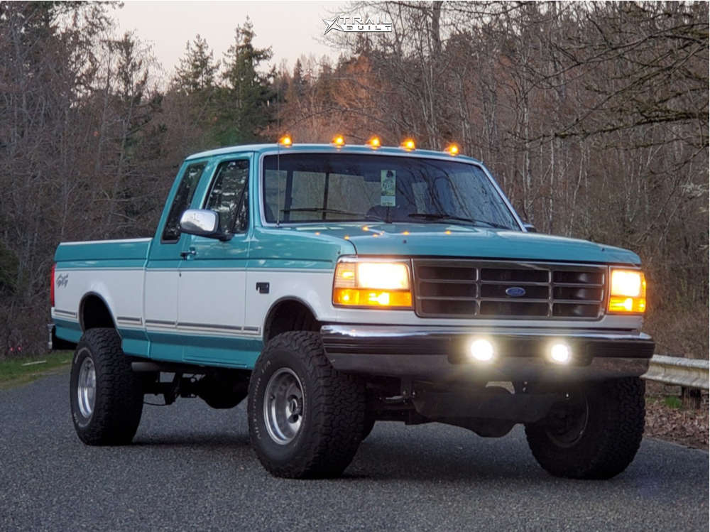 1995 Ford F-150 Wheel Offset Aggressive > 1" Outside Fender Suspension ...